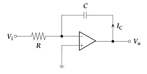 A Miller integrator iswith R = 10 k and C = 100 nF.In | Chegg.com