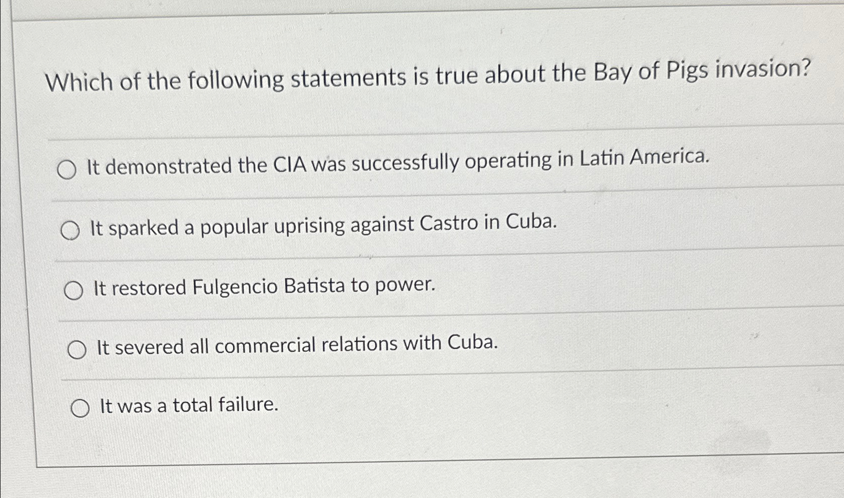 Solved Which of the following statements is true about the | Chegg.com