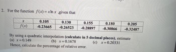 Solved COMPUTATIONAL AND NUMERICAL ANALYSIS (EEM3223) 1. | Chegg.com