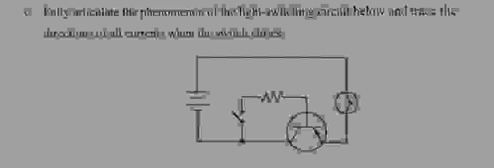 Fully articulate the phenomenon of the light | Chegg.com