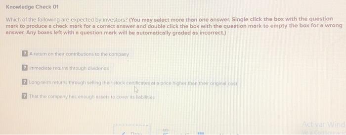 Solved Knowledge Check 01 Which of the following are | Chegg.com