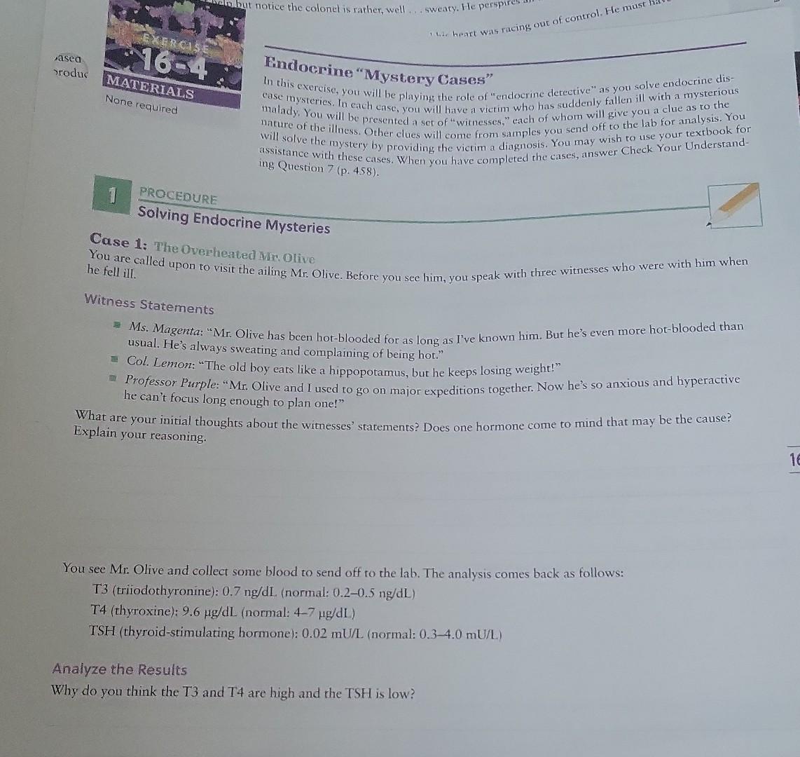 Solved concentration of the hormone in the blood decreases → | Chegg.com