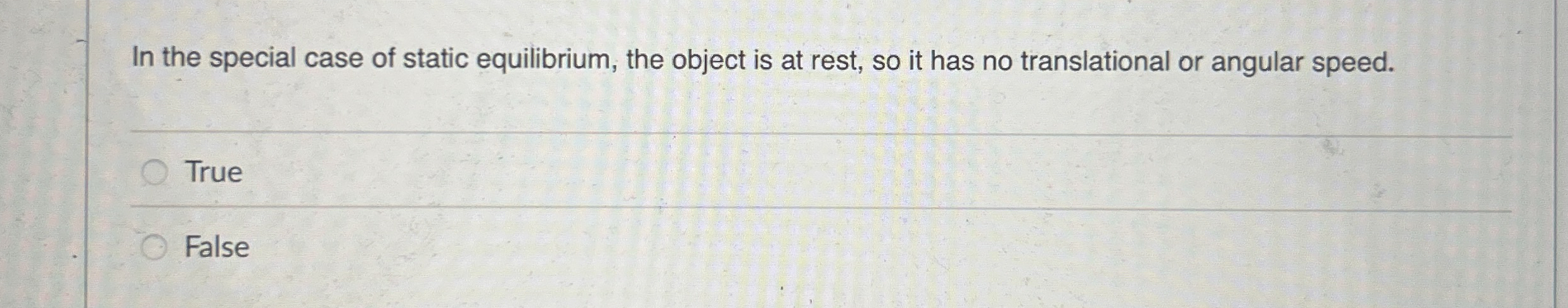 Solved In the special case of static equilibrium, the object | Chegg.com
