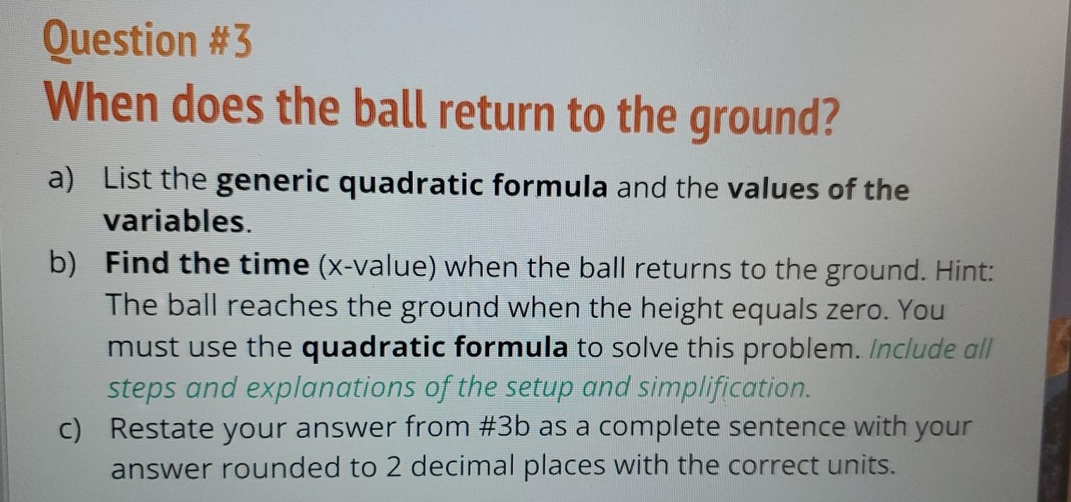 Solved Throwing a Ball Prompt A ball is thrown vertically | Chegg.com