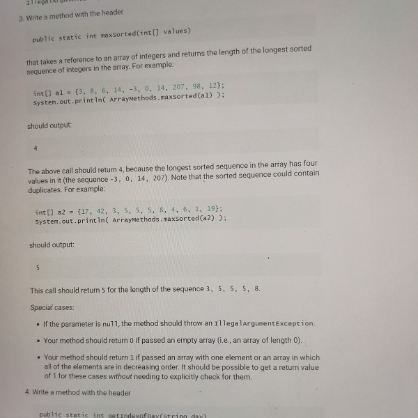 Solved Problem 8: Array-processing methods 15 points total | Chegg.com