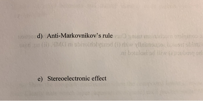 Solved 9. (10 pts) Provide specific examples/reaction | Chegg.com