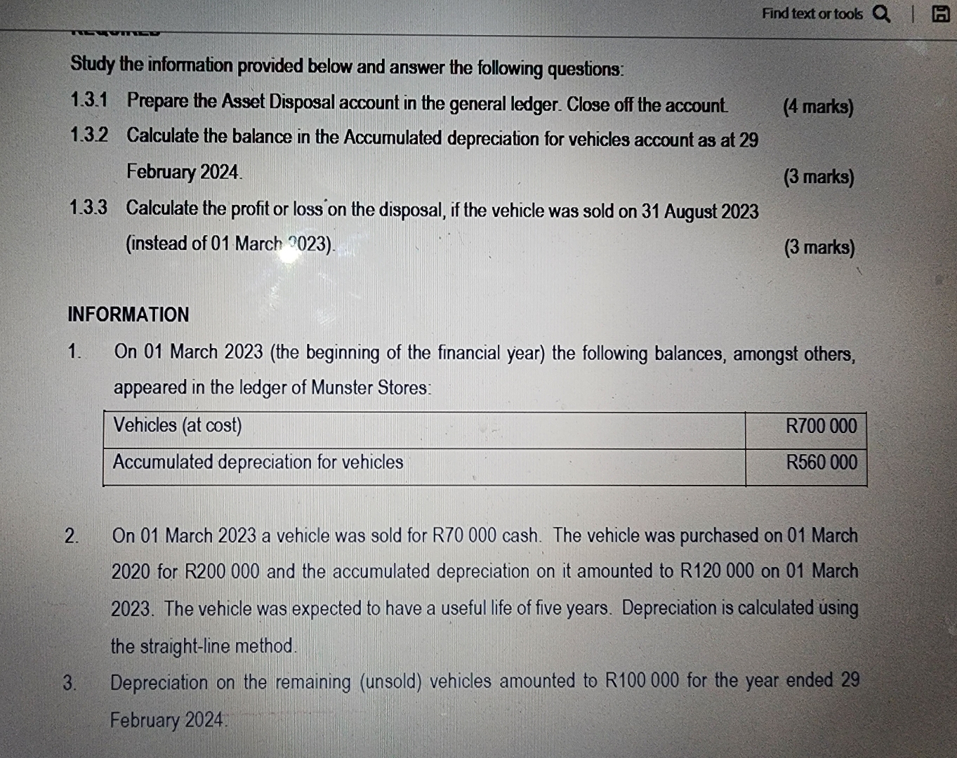 Solved by an EXPERT Find text or toolsStudy the information provided | Chegg.com