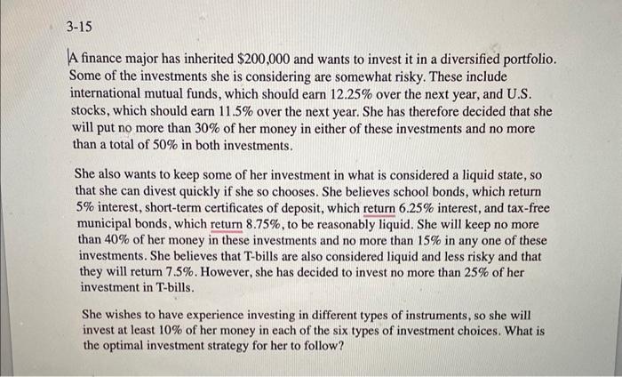 Solved Please use Excel Solver for the following equation: | Chegg.com