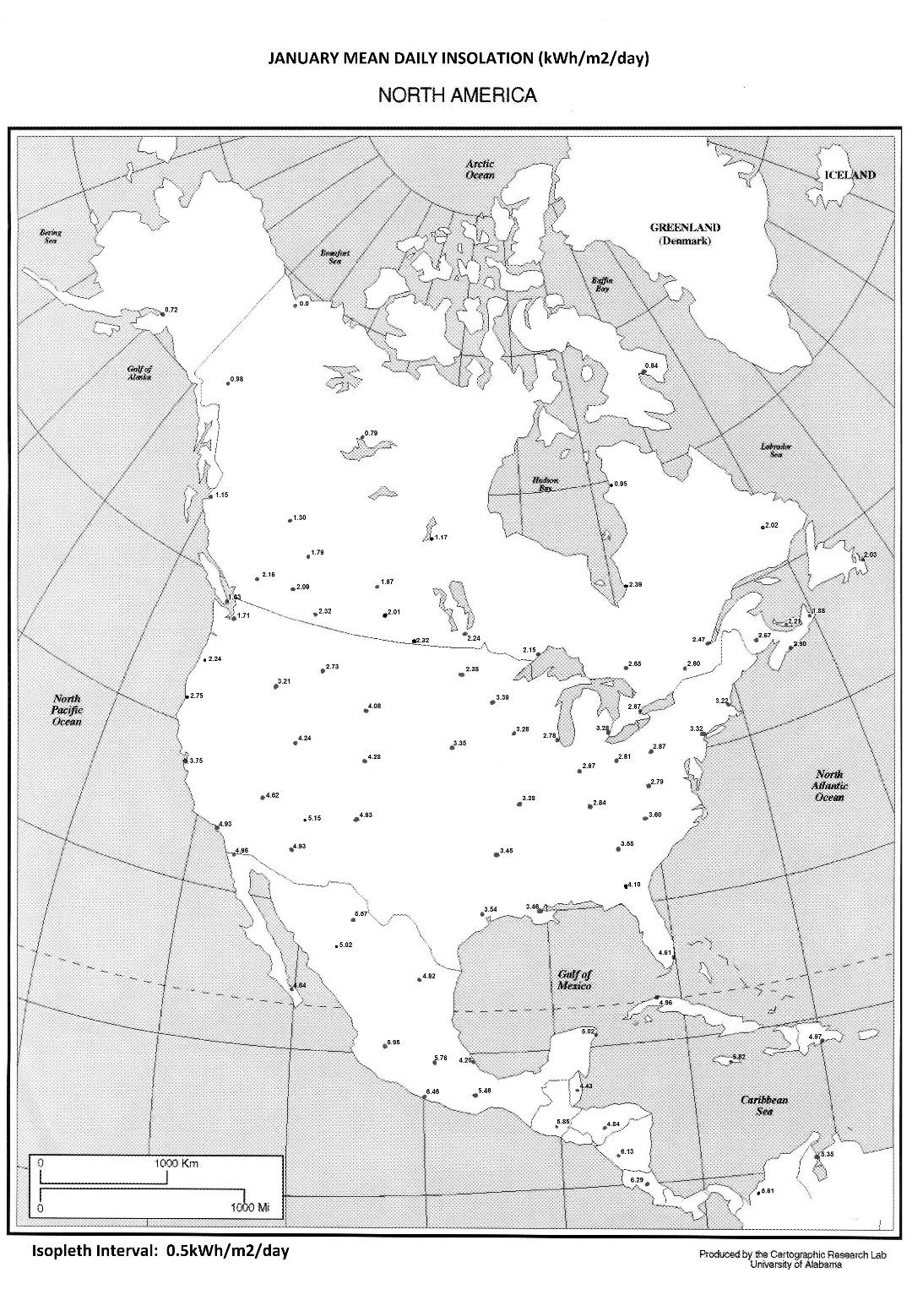Solved 1. For the January insolation map, draw isopleths | Chegg.com