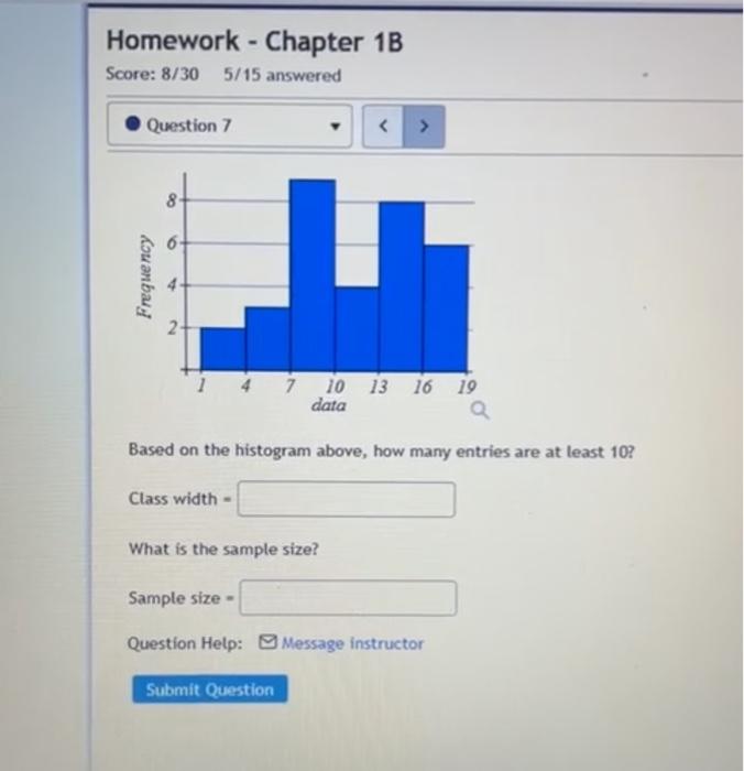 Solved Homework Chapter 1b Score 8 30 5 15 Answered O