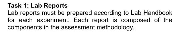 Solved Task 1: Lab Reports Lab reports must be prepared | Chegg.com