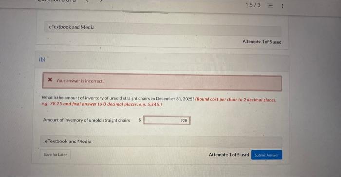 Solved During 2025. Whispering Furniture Company purchases a | Chegg.com