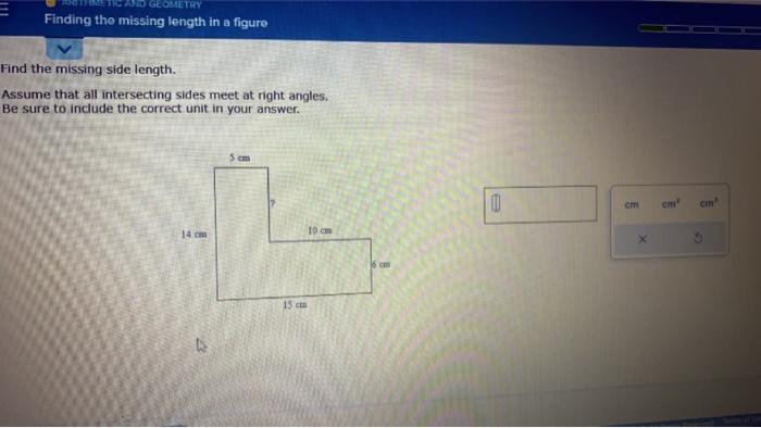 Solved Find the missing side length. Assume that all | Chegg.com