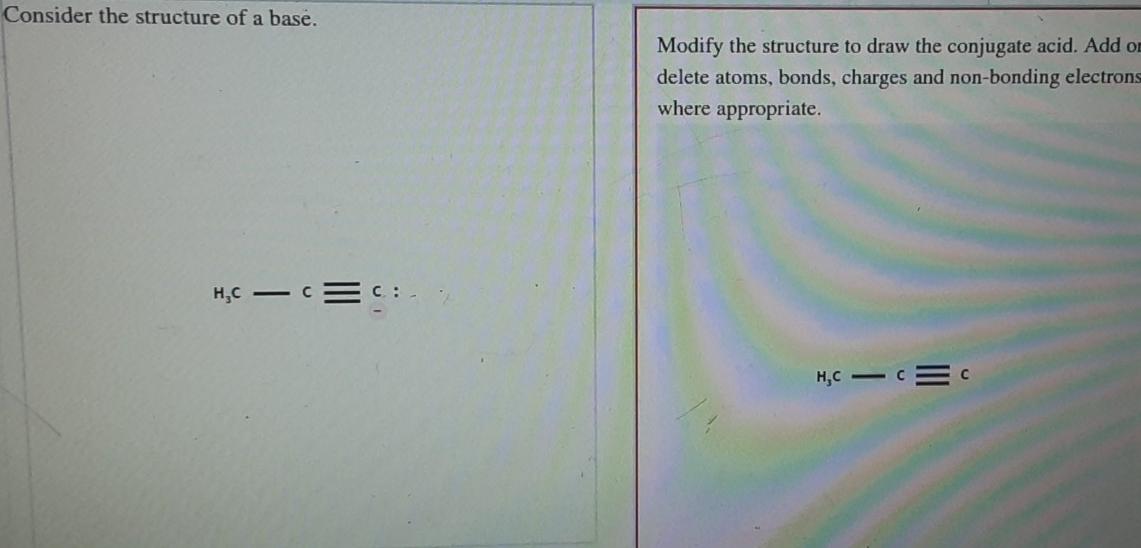 Solved Consider the structure of a base. Modify the | Chegg.com