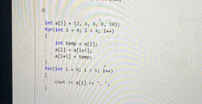 Solved d. | Chegg.com