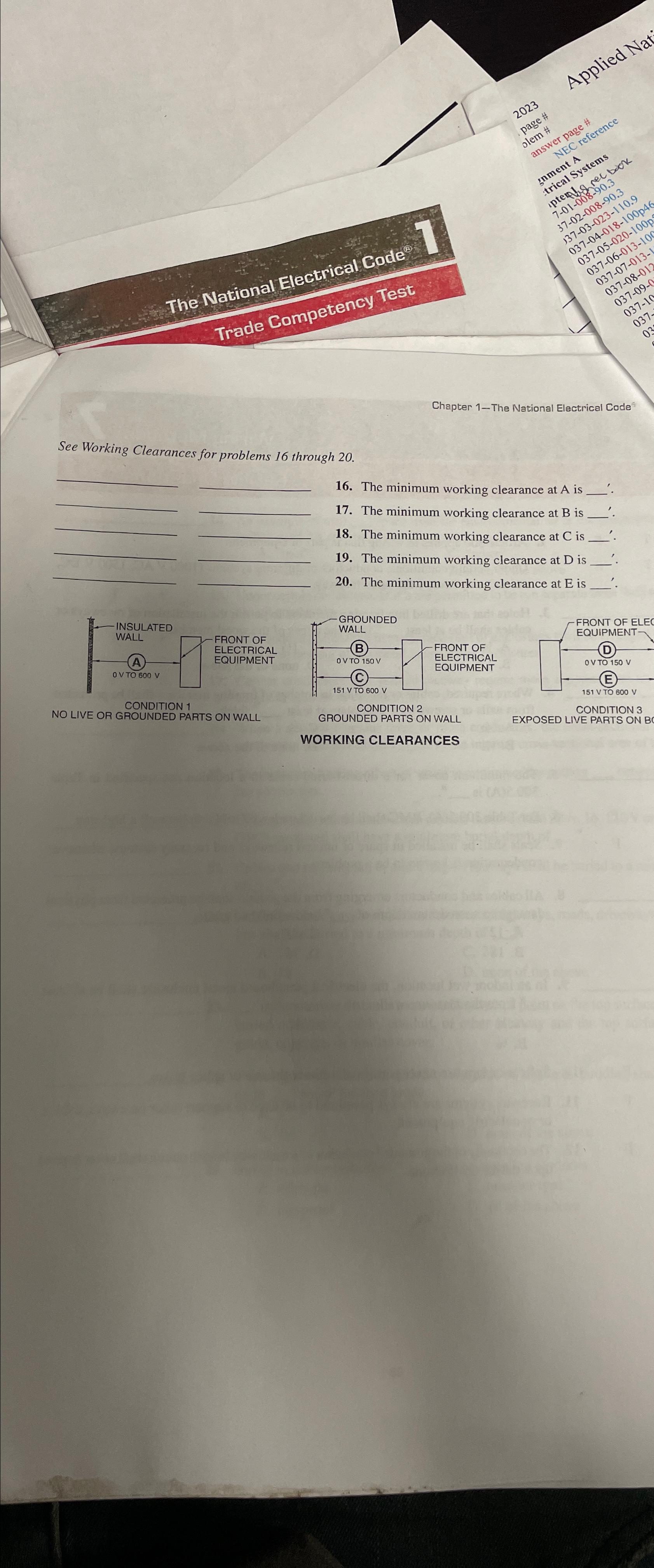 Solved The National Electrical code.Trade Competency | Chegg.com
