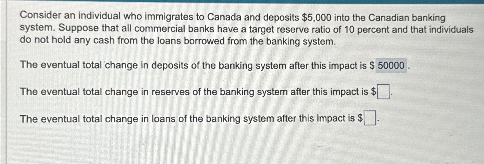 Consider an individual who immigrates to Canada and | Chegg.com