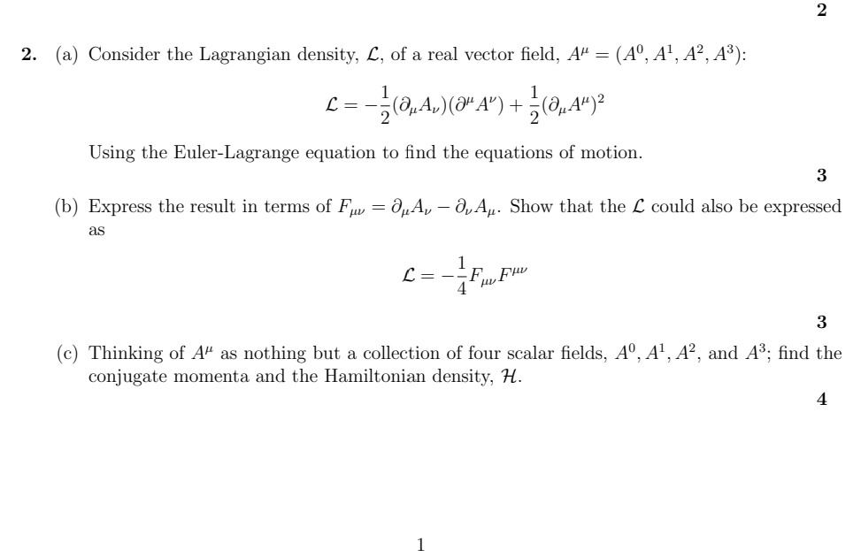 How can I figure out 22. (a) ﻿Consider the Lagrangian | Chegg.com