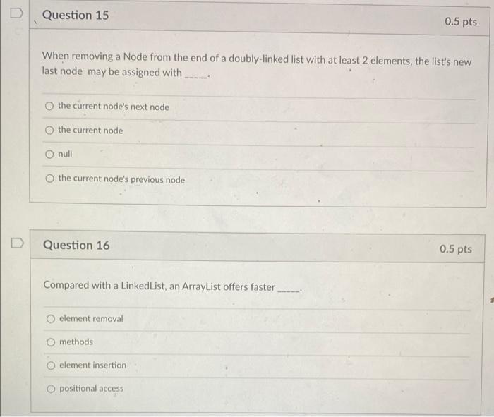 Solved Question 10 In the implementation of a Linkedlist, | Chegg.com