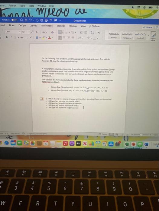 usert Format Tools Table Window Help Inno al miedo au | Chegg.com