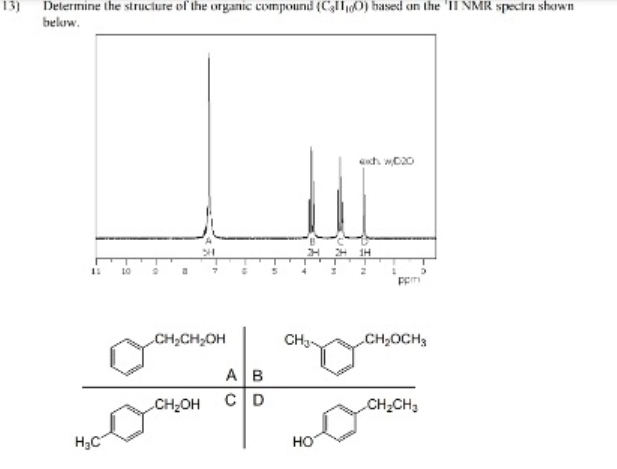 Solved Determine the structure of the organic compound | Chegg.com