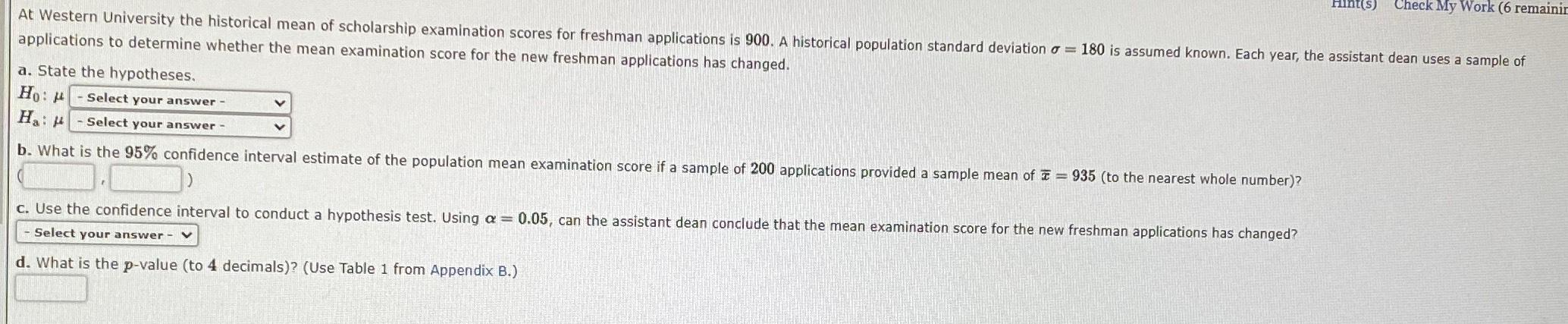 Solved applications to determine whether the mean | Chegg.com