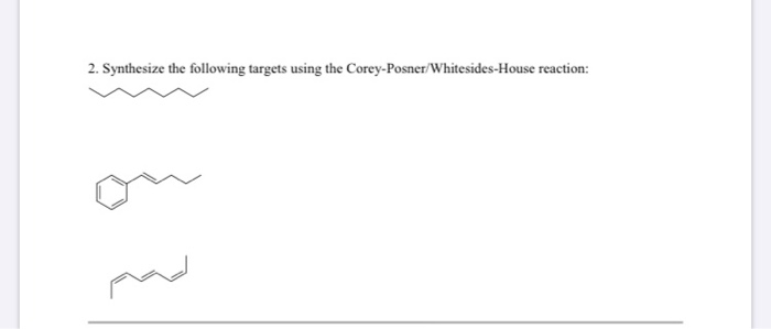 Solved 2. Synthesize the following targets using the | Chegg.com