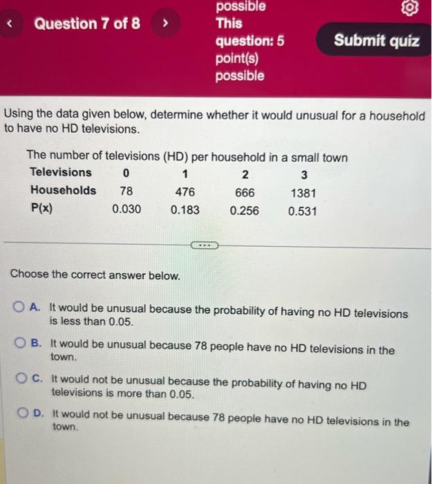 Solved Using the data given below, determine whether it | Chegg.com