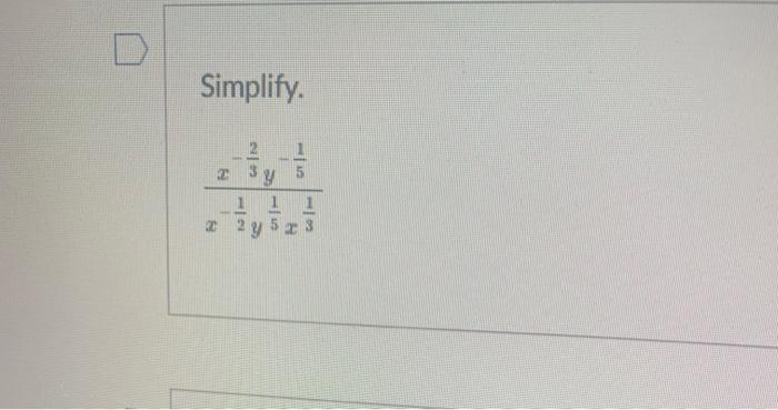 Solved Simplify. 2 1 1 1 2yrs | Chegg.com