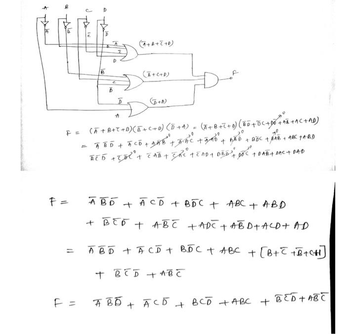 Solved Using The Boolean Function This Circuit Realizes 6223