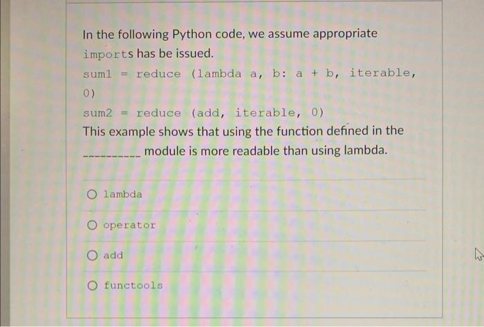 Solved In the following Python code, we assume appropriate | Chegg.com