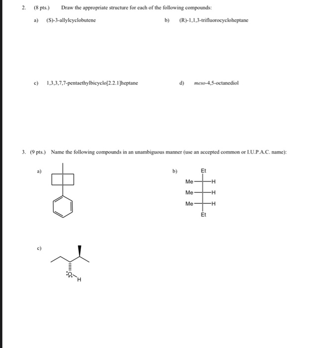 Solved 1. (23 pts.) Label each stereocenter (chiral center) | Chegg.com