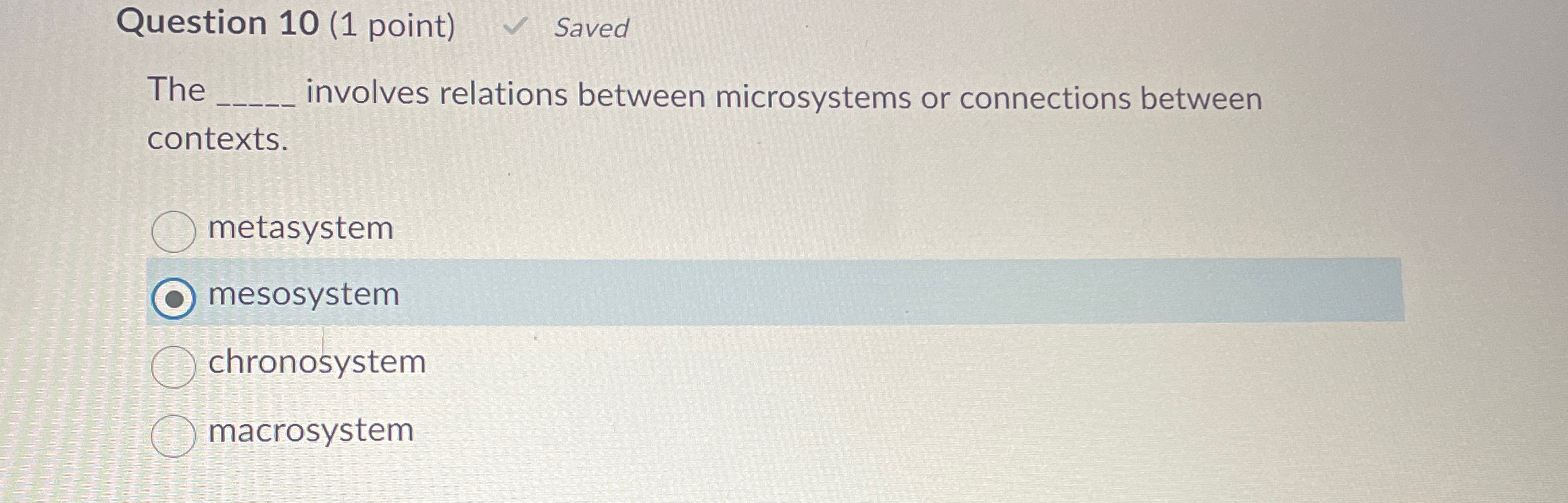 Solved Question 10 (1 ﻿point)SavedThe ﻿involves relations | Chegg.com