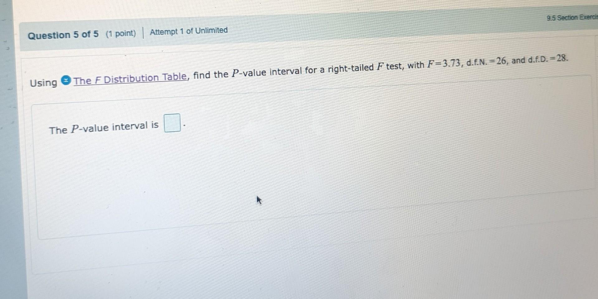 Solved p value interval is supposed to be two sets of | Chegg.com