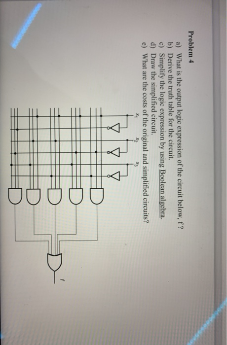 Solved Problem 4 a) What is the output logic expression of | Chegg.com