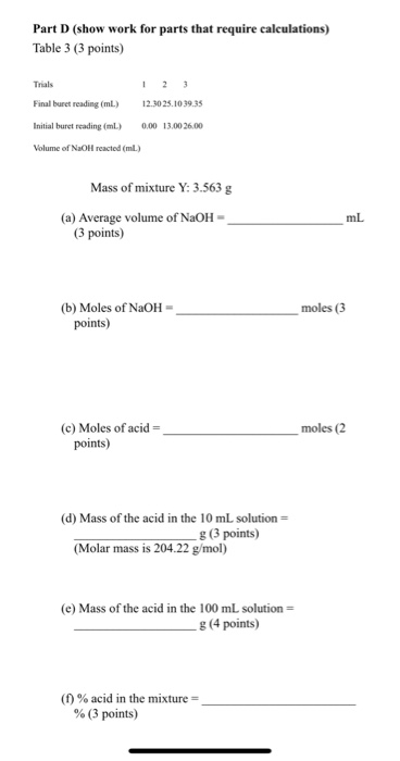 Solved EXPERIMENT: ACID-BASE TITRATIONS OBJECTIVES Use | Chegg.com
