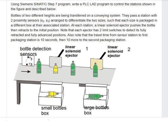 Using Siemens SIMATIC Step 7 program, write a PLC LAD | Chegg.com