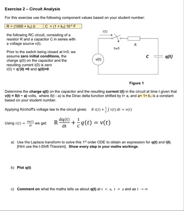 Solved Exercise 2 - ﻿Circuit AnalysisFor this exercise use | Chegg.com