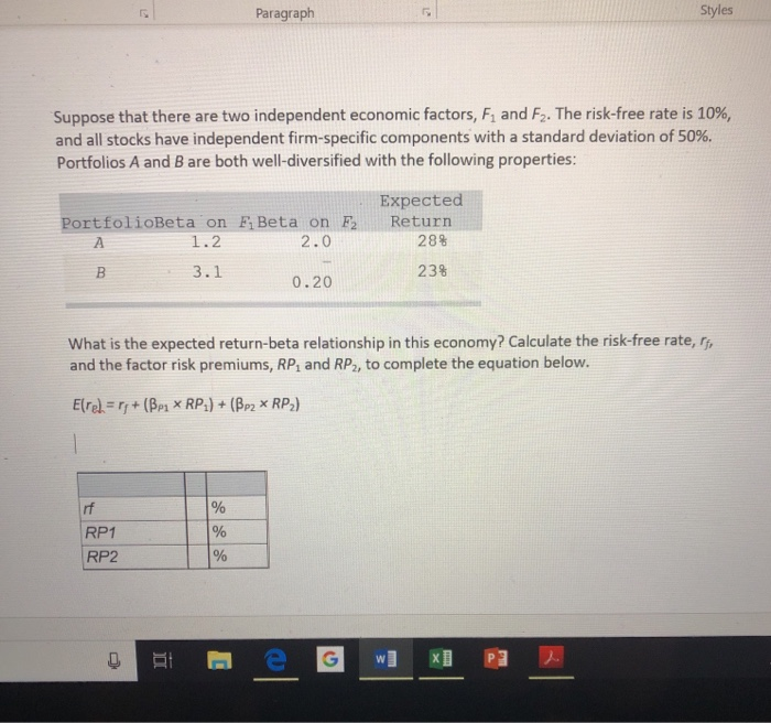 Solved Paragraph Styles Suppose that there are two | Chegg.com