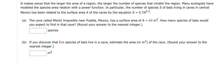 Solved It makes sense that the larger the area of a region, | Chegg.com