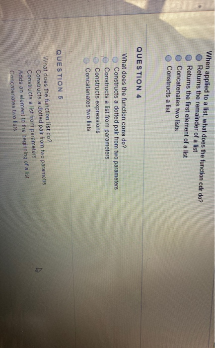 Solved QUESTION 1 A lambda expression is used to create. O A | Chegg.com