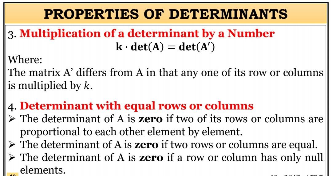 Solved 1. Prove that the properties of determinants are true | Chegg.com
