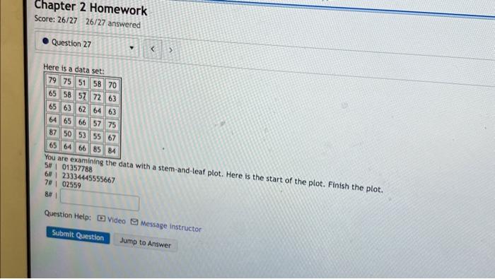 Solved Here is a dat .... 5if | 01357788 6if | | Chegg.com