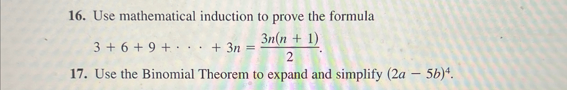 Solved Use mathematical induction to prove the | Chegg.com