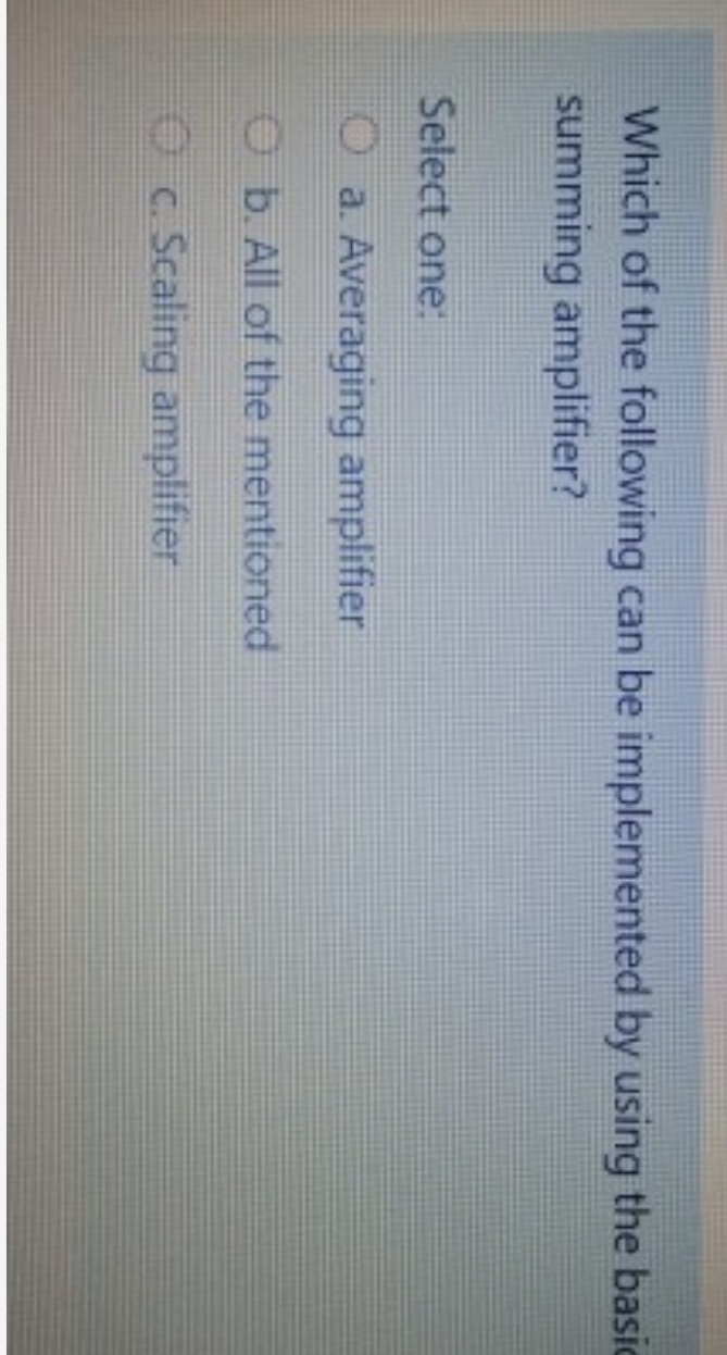 Solved Which of the following can be implemented by using | Chegg.com