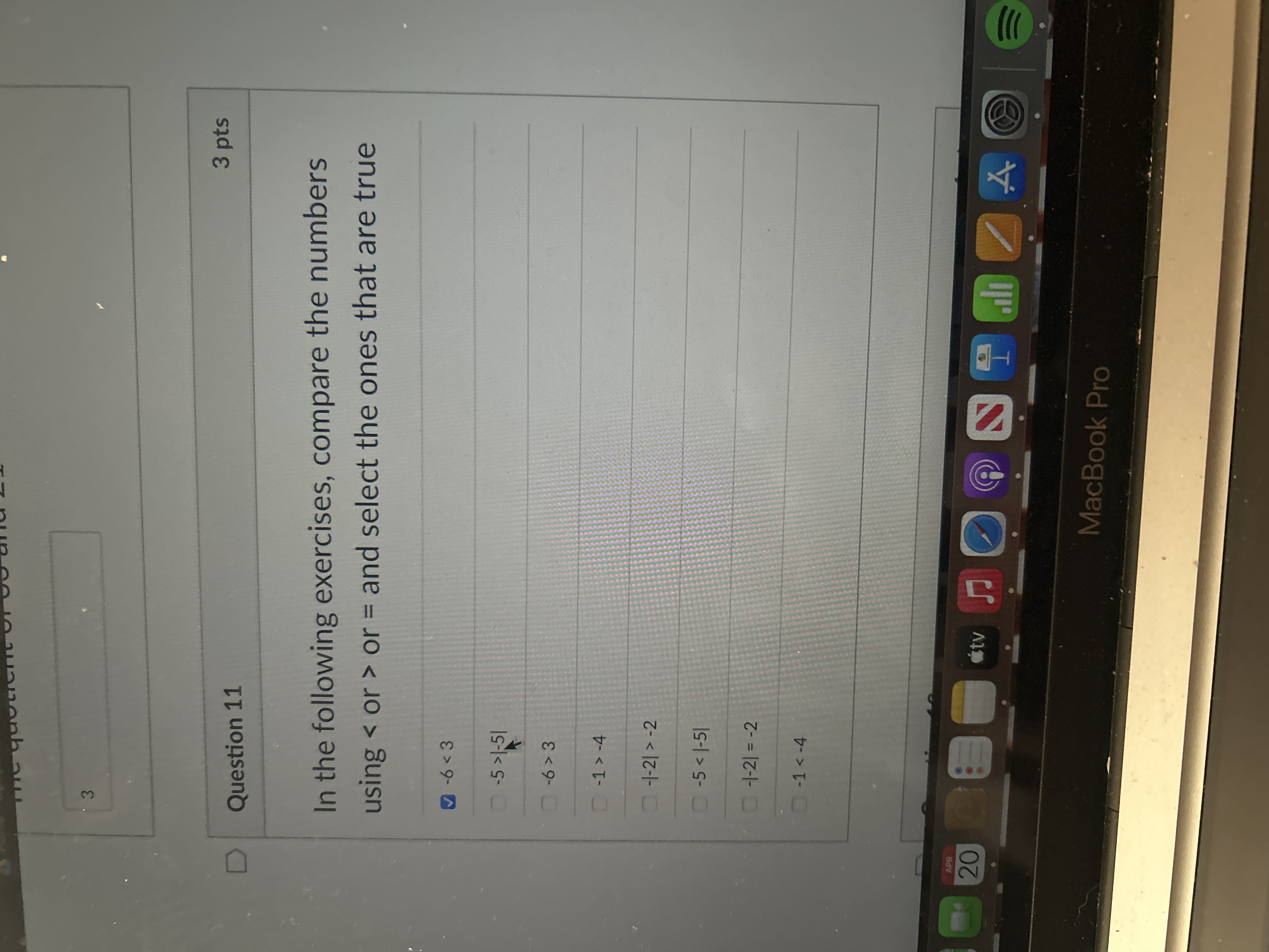 Solved Question 11in The Following Exercises Compare The
