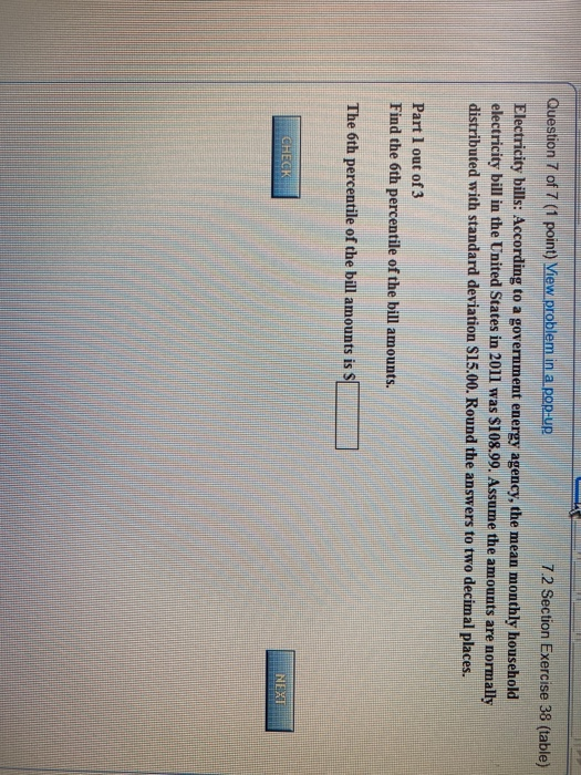 Solved Question 7 of 7 (1 point) View problem in a pop-up | Chegg.com