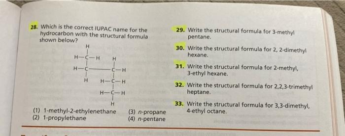 Solved 20. All isomers of octane have the same (1) IUPAC | Chegg.com