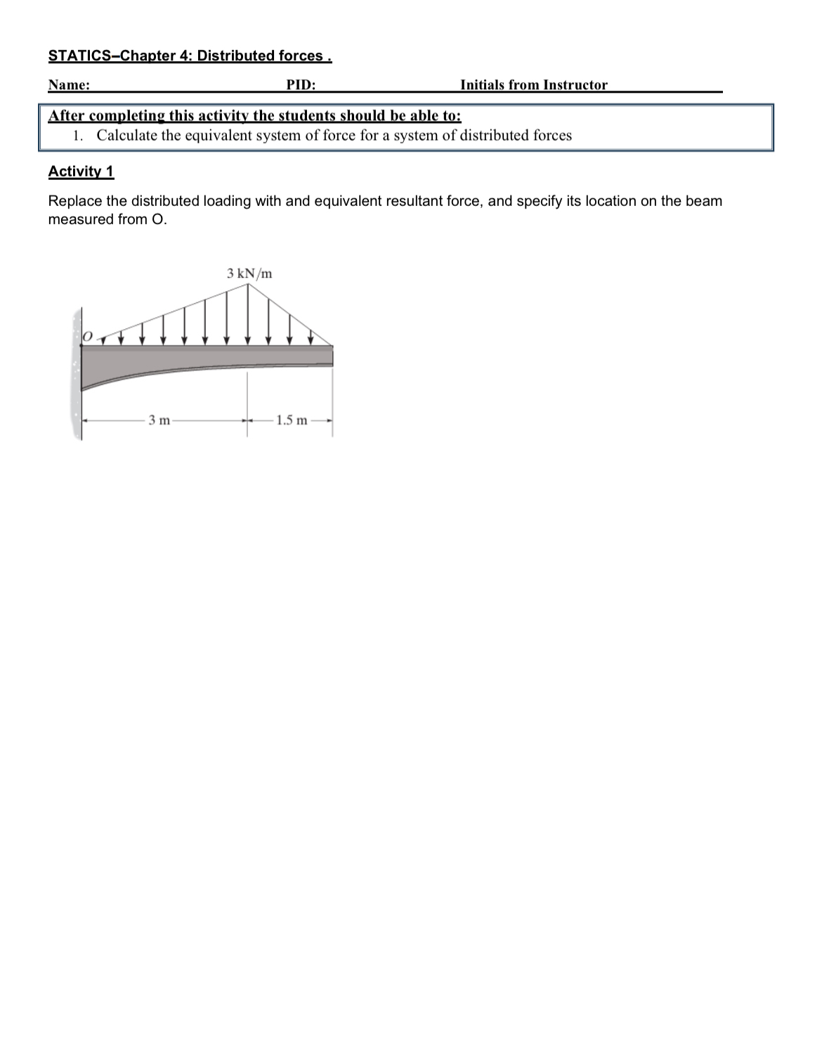 Solved STATICS-Chapter 4: Distributed forces | Chegg.com
