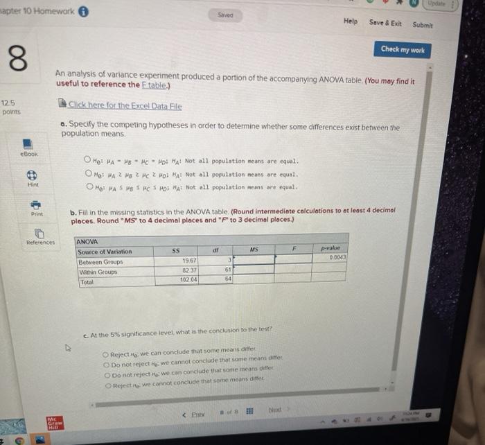 Solved apter 10 Homework Saved Help Save & Exit Submit Check | Chegg.com Solved apter 10 Homework Saved Help Save & Exit Submit Check | Chegg.com